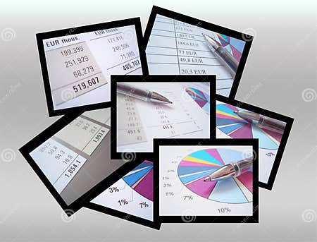 Accounting collage stock illustration. Illustration of accounting ...