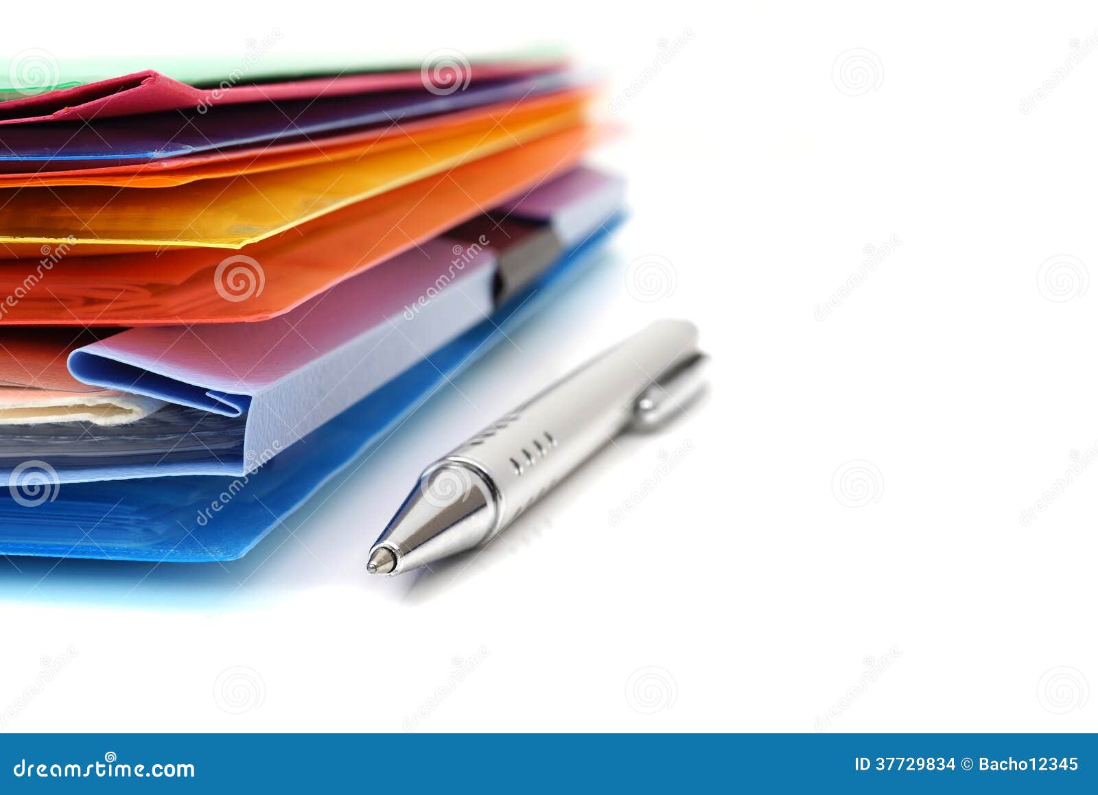 Accounting Concept with Files and Folders Stock Photo - Image of report ...