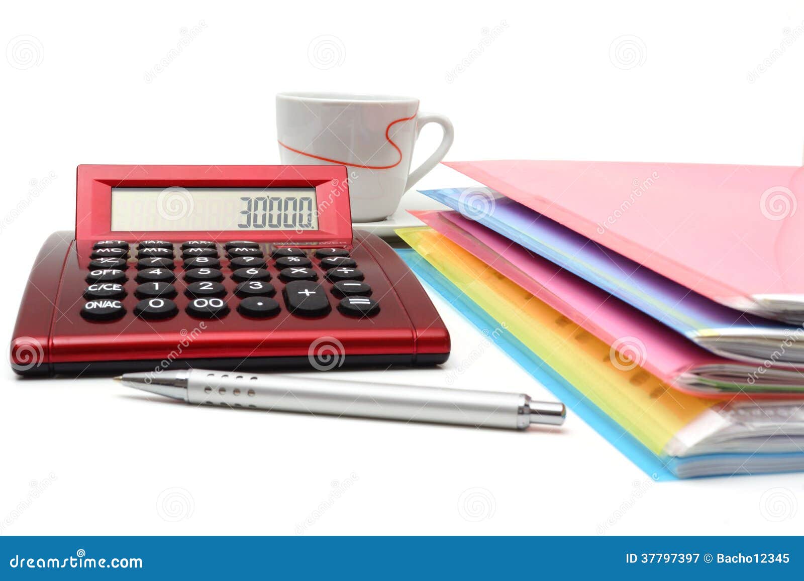 Accounting Concept with Files, Folders and Calculator Stock Image ... Accounting Concept with Files, Folders and Calculator Stock Image ...