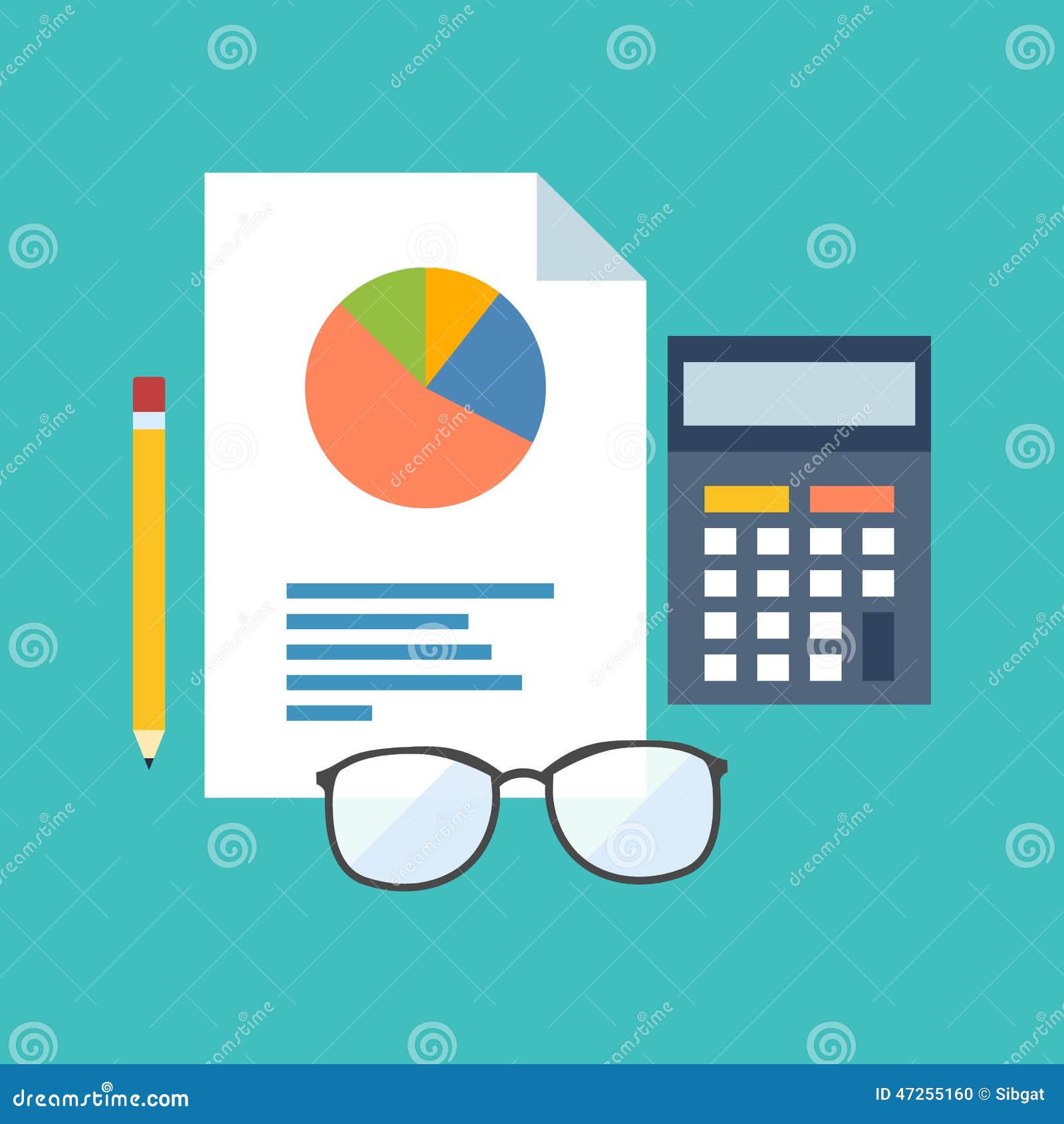 Accounting Concept. Flat Design Stylish. Stock Vector - Illustration of ... Accounting Concept. Flat Design Stylish. Stock Vector - Illustration of ...