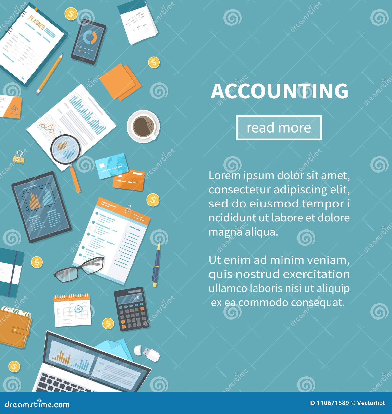 Accounting Concept. Tax Calculation. Financial Analysis, Planning, Data ...