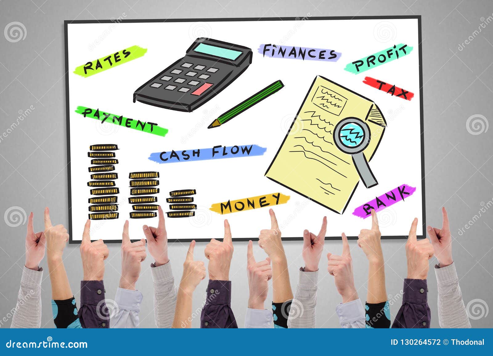 Accounting Concept on a Whiteboard Stock Photo - Image of financial ...