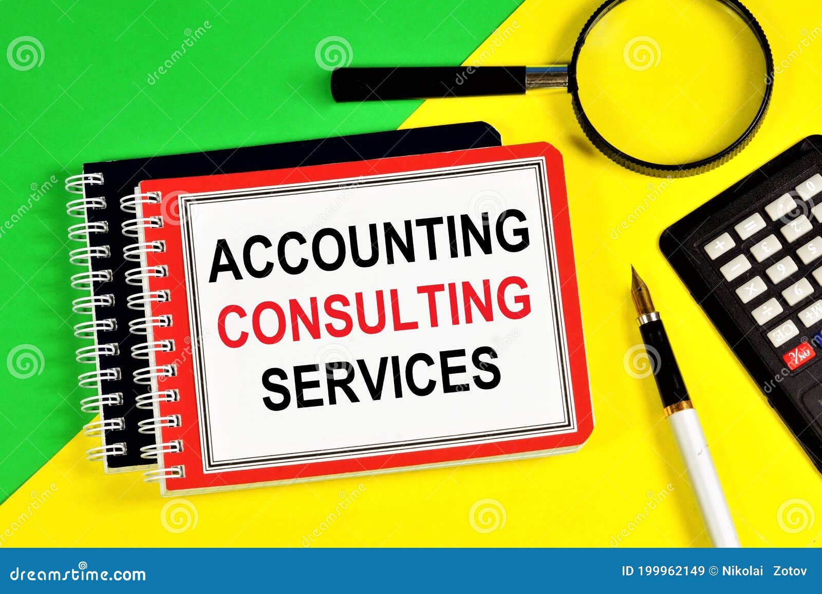 Accounting Consulting Services. Text Label in the Planning Notepad ...