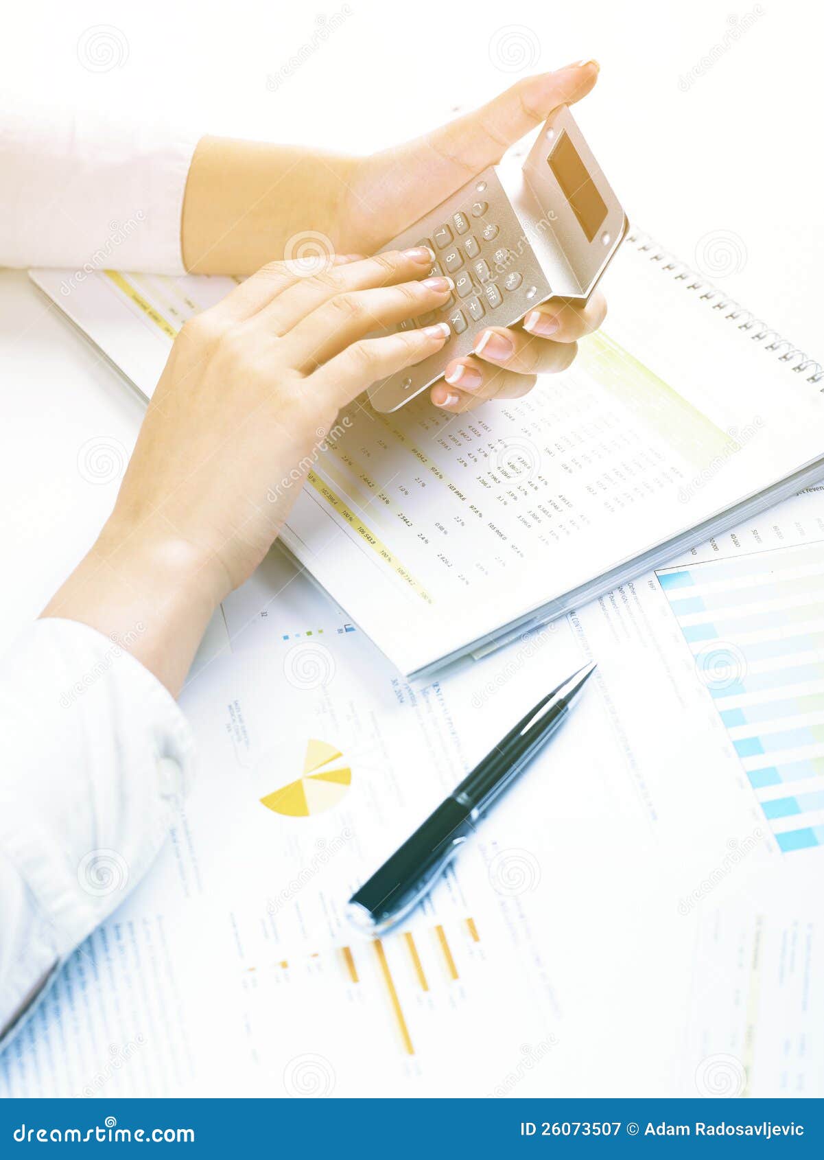 Accounting Data in Business Stock Image - Image of plan, calculator ...