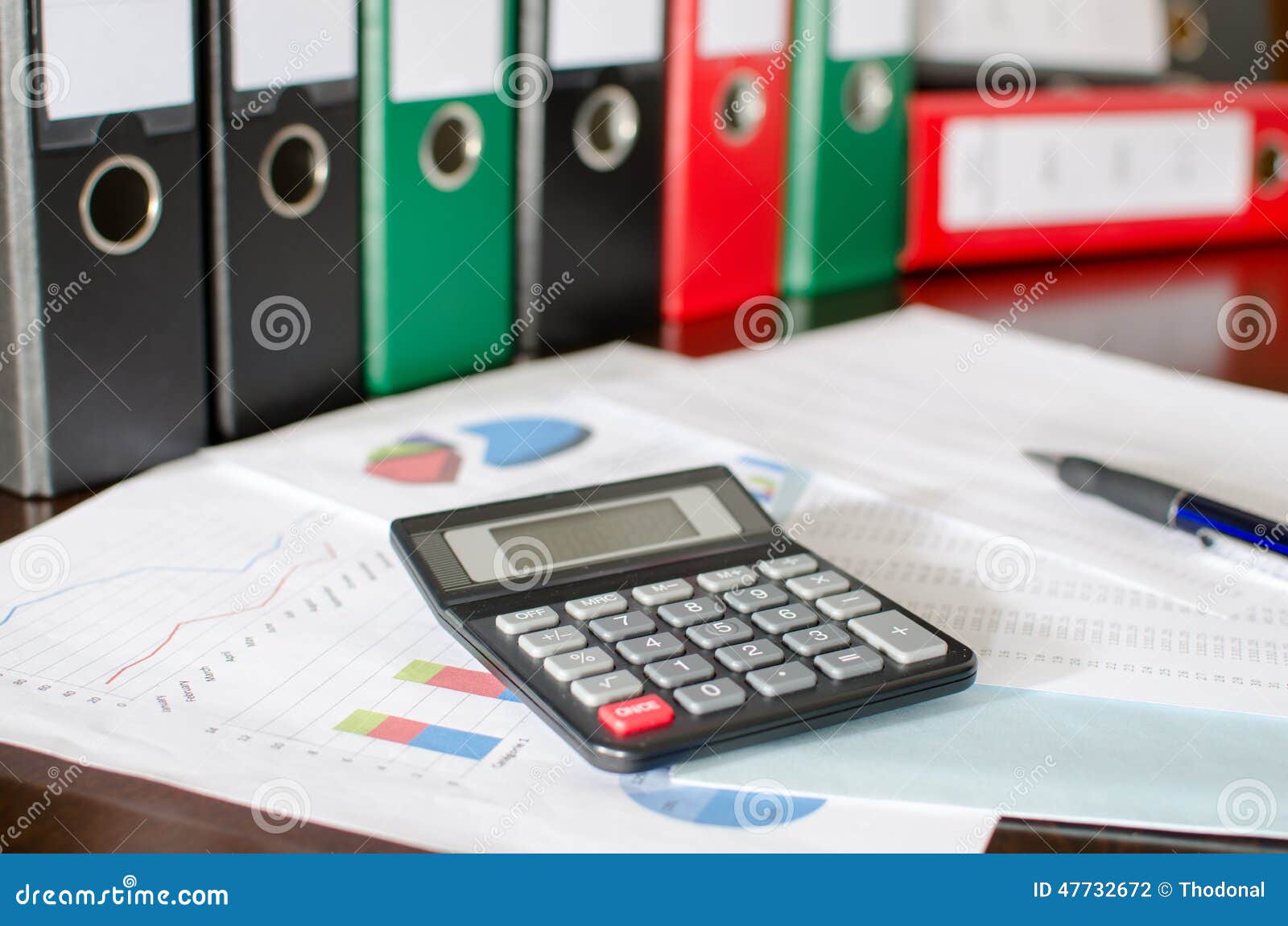 Accounting desktop stock photo. Image of taxes, paper - 47732672