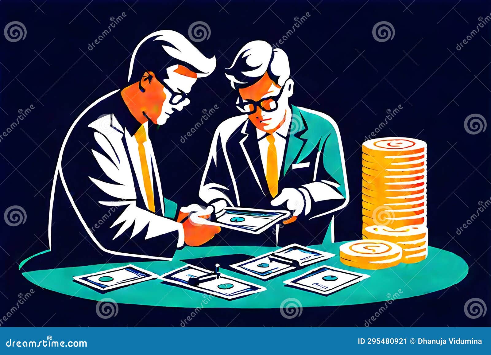 Accounting Finance Debits and Credits 3D Illustration Stock Image ...