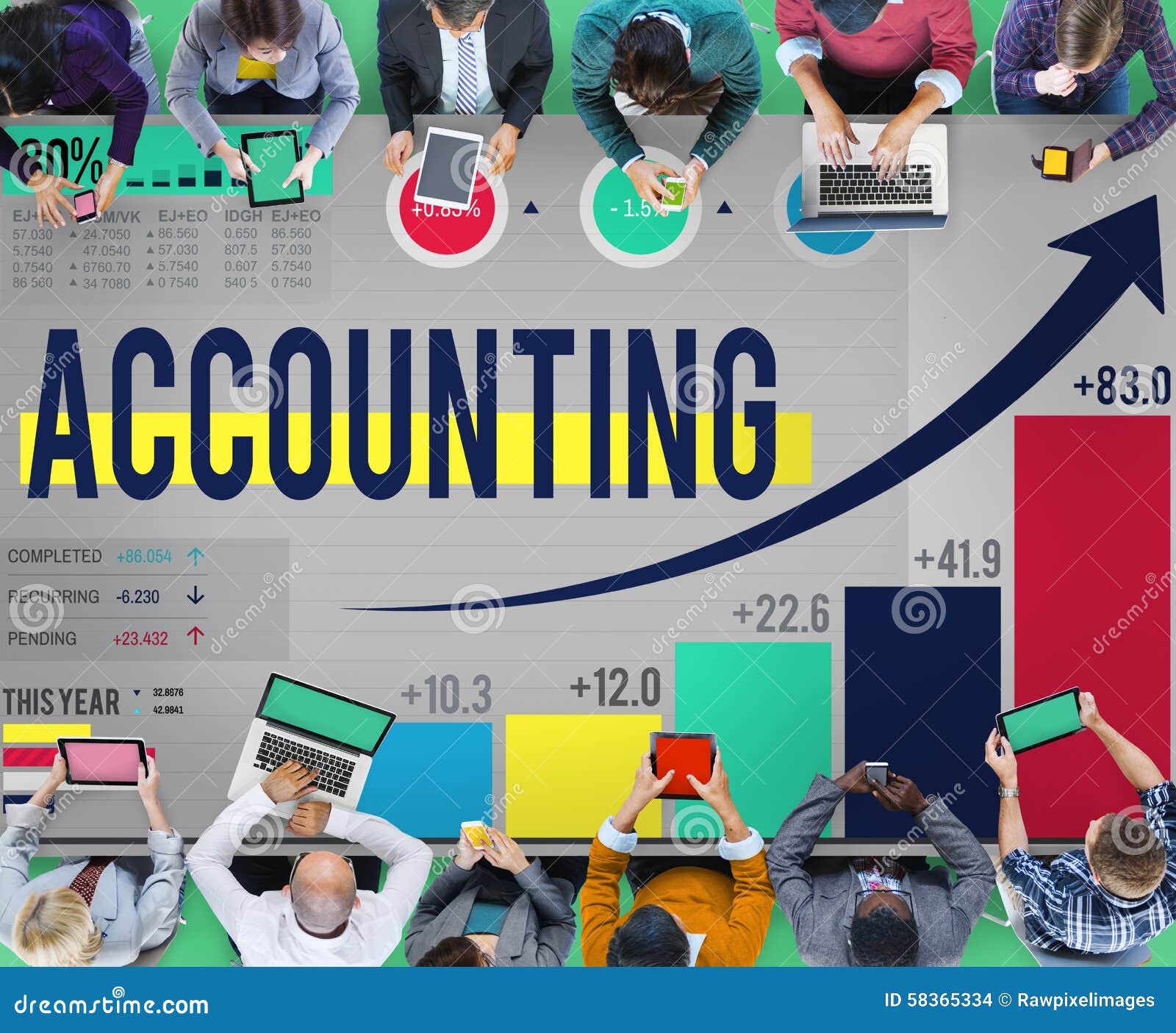 Accounting Financial Bookkeeping Budget Management Concept Stock Photo ...