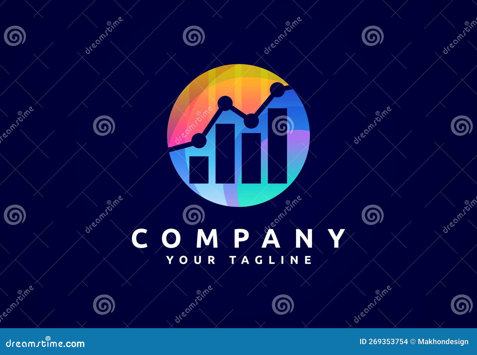 Accounting Financial Gradient Logo, Financial Advisors Logo Design ...