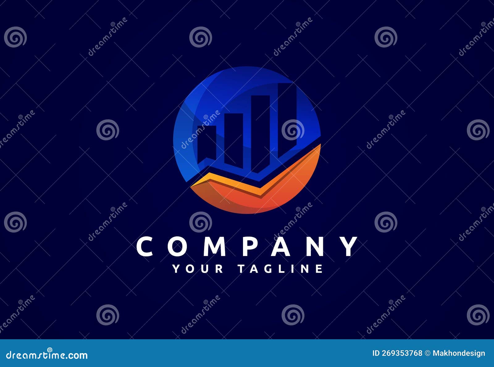 Accounting Financial Gradient Logo, Financial Advisors Logo Design ...