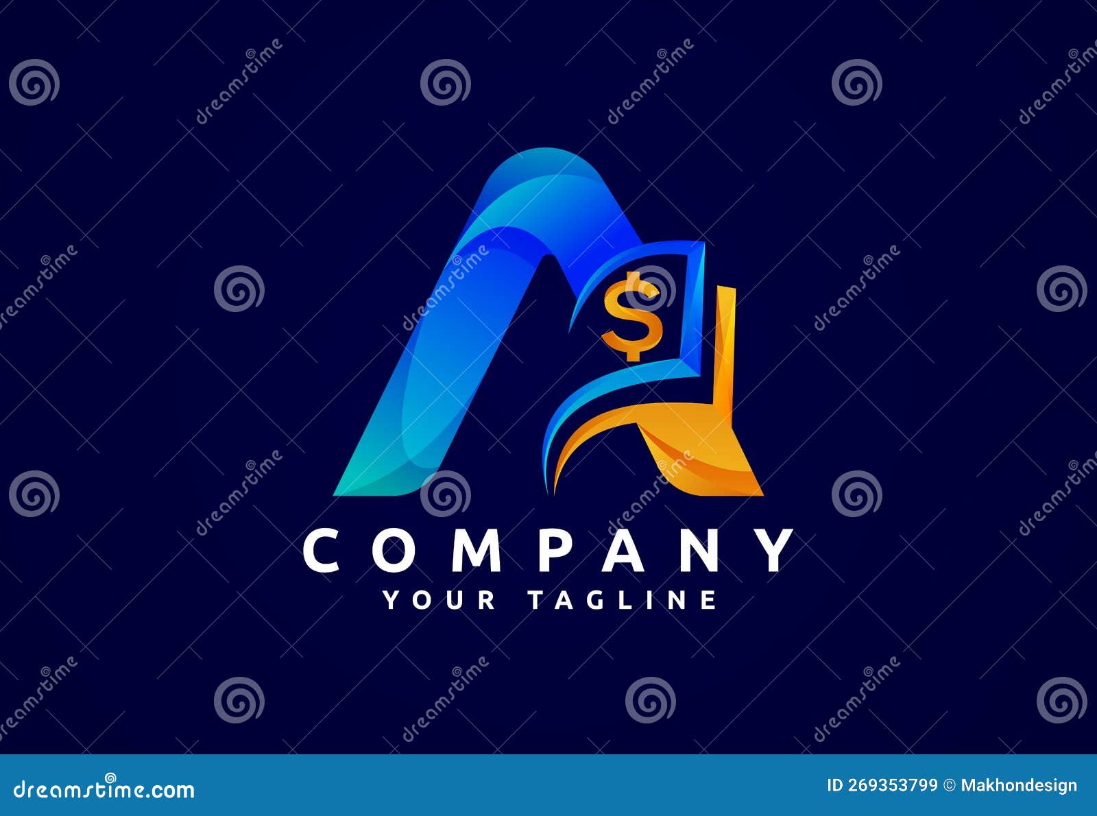 Accounting Financial Gradient Logo, Financial Advisors Logo Design ...