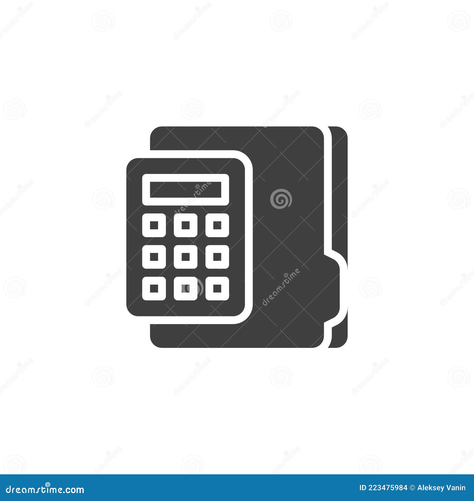 Accounting Folder Vector Icon Stock Vector - Illustration of icon ...