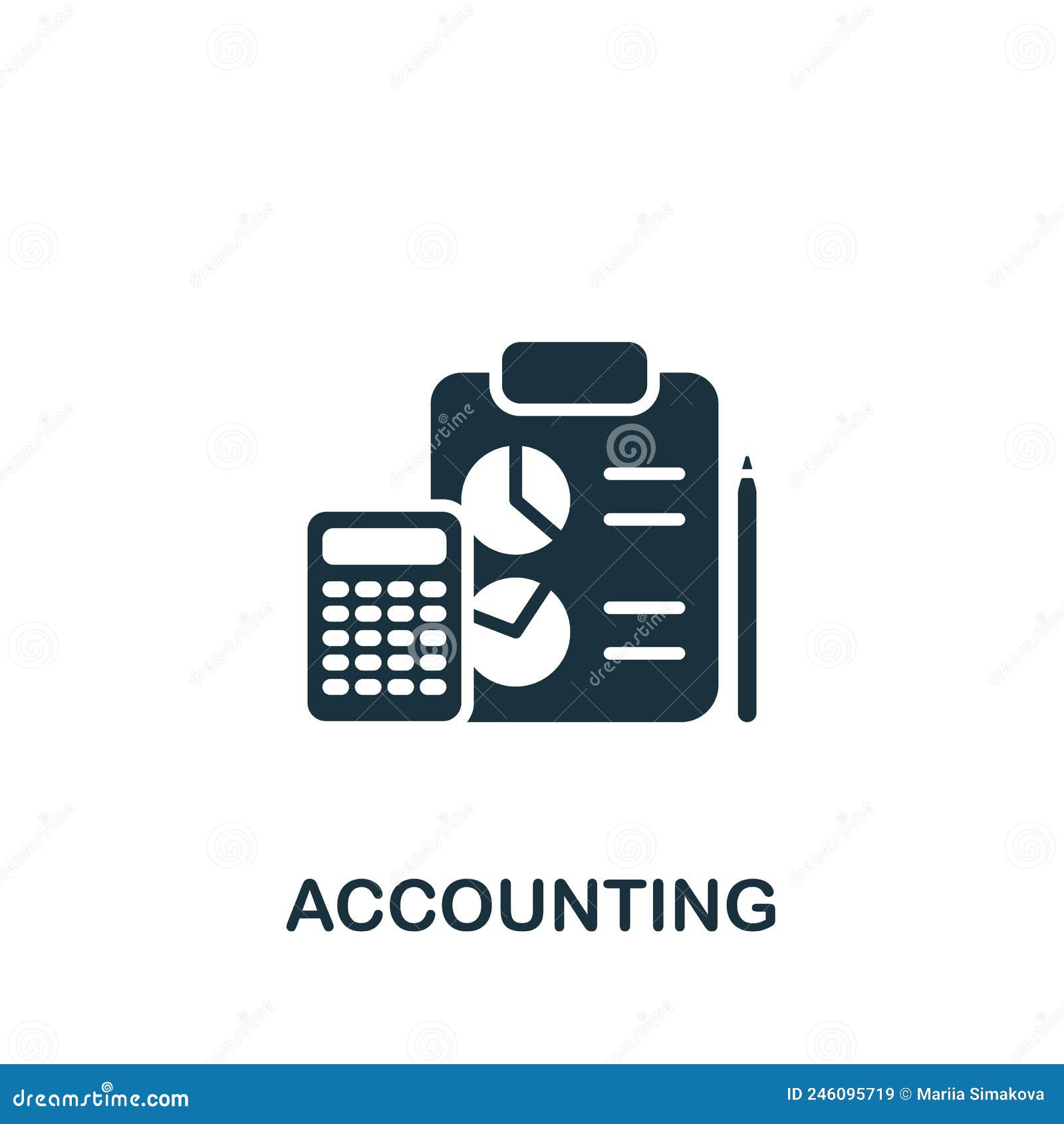 Accounting Icon. Monochrome Simple Accounting Icon for Templates, Web ...