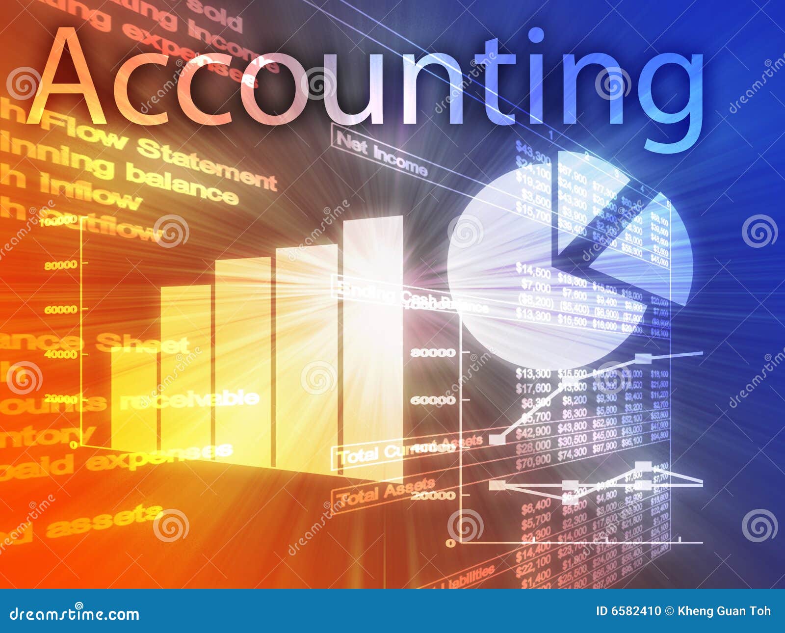 Accounting illustration stock illustration. Image of data - 6582410