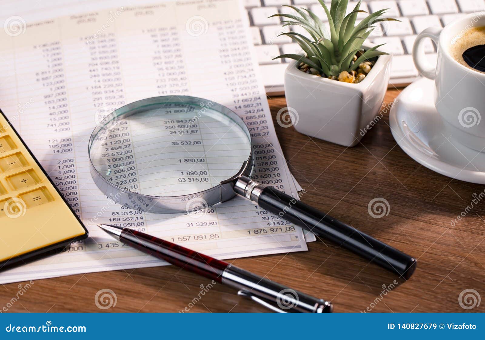 Accounting stock image. Image of finance, business, items - 140827679