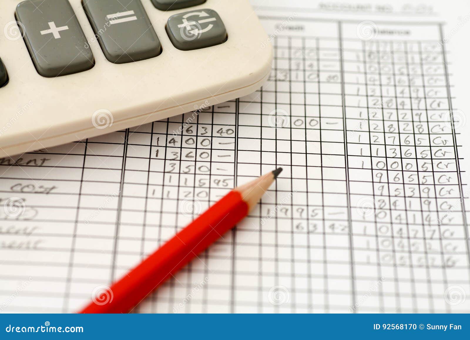 Accounting Ledger stock photo. Image of accountant, money - 92568170