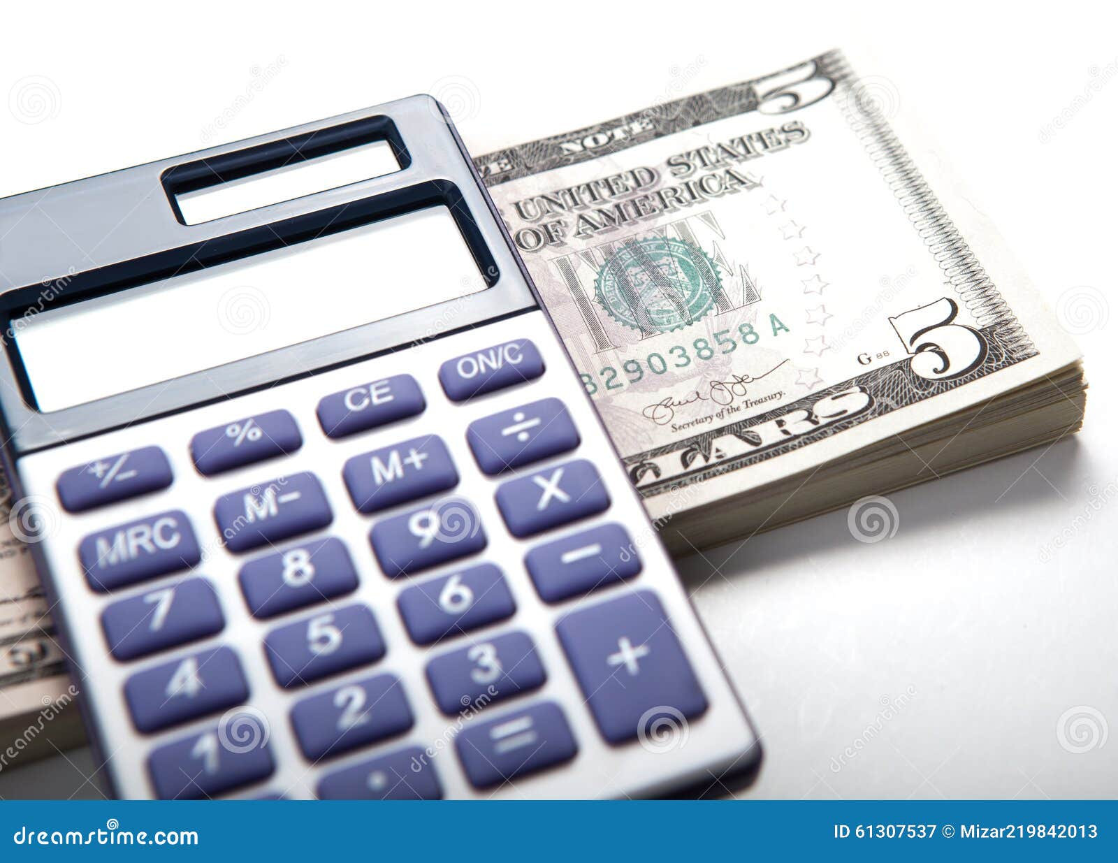 Accounting in the money stock image. Image of deposit - 61307537