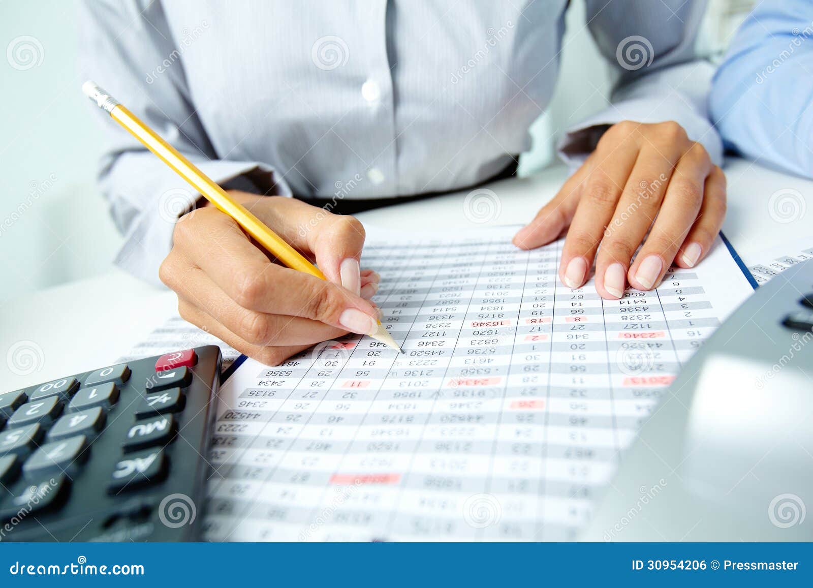 Accounting notes stock photo. Image of closeup, highliting - 30954206