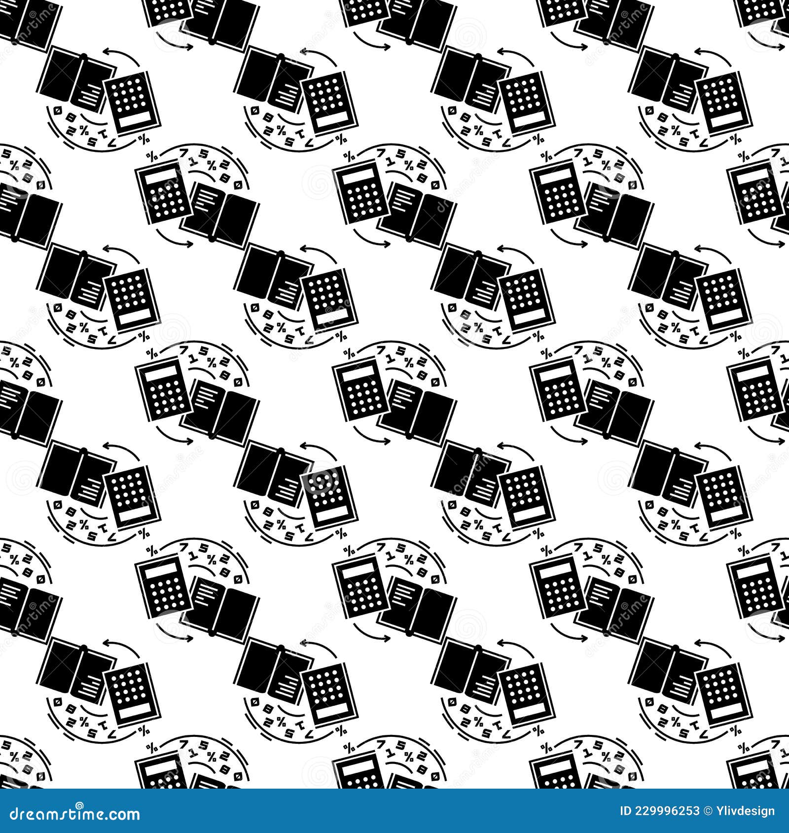 Accounting Pattern Seamless Vector Stock Vector - Illustration of count ...