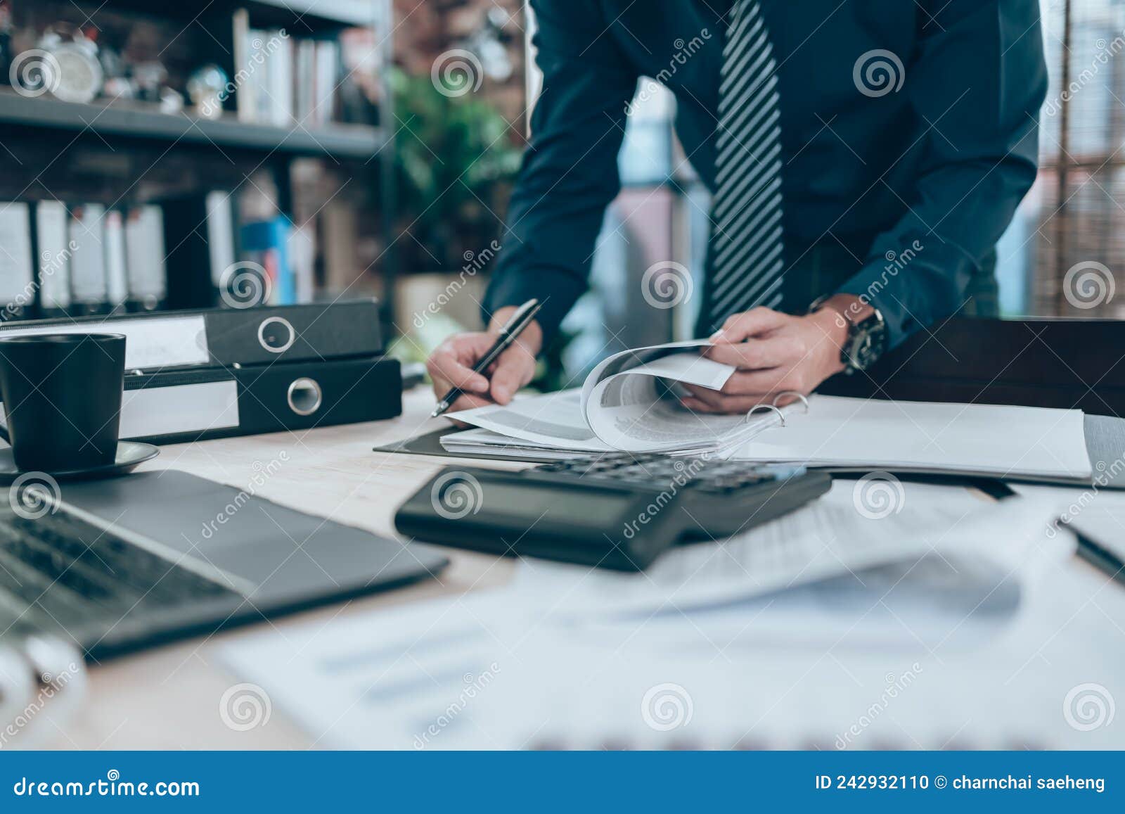 Accounting Reading Report from File Folder and Financial Statement on ...