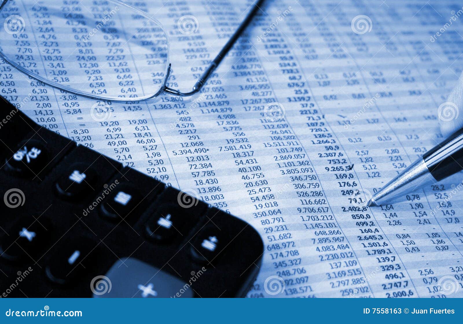 Accounting report stock image. Image of business, growth - 7558163