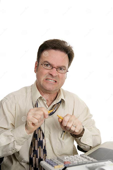 Accounting Series - Frustration Stock Photo - Image of calculator ...