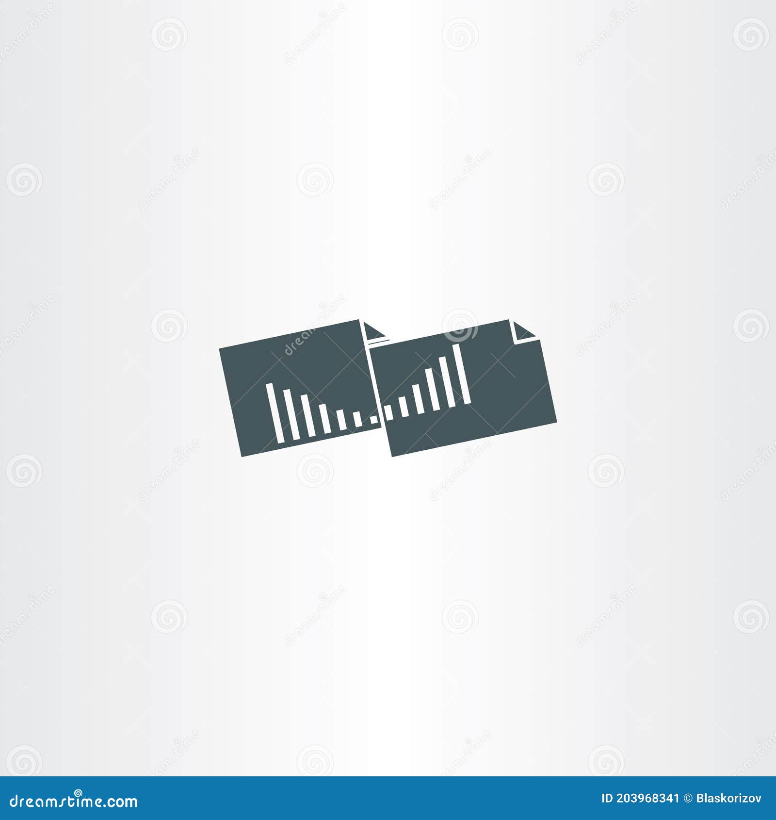 Accounting Statistics Folder Icon Vector Stock Vector - Illustration of ...