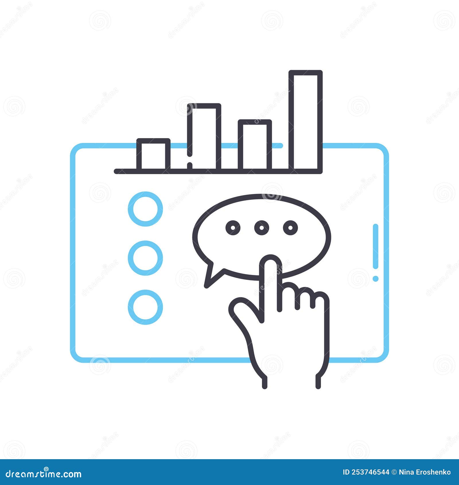 Accounting System Line Icon, Outline Symbol, Vector Illustration ...