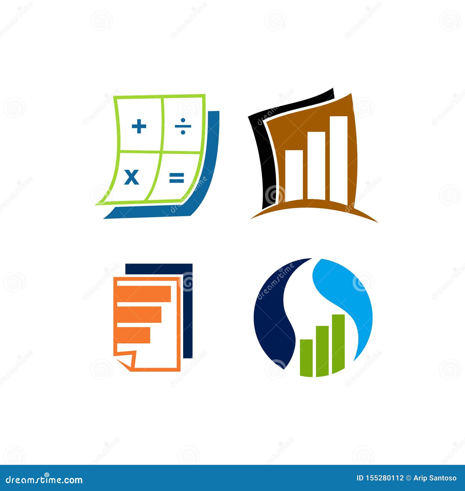Accounting Tax Financial Business Logo Design Set Template Vector Stock ... Accounting Tax Financial Business Logo Design Set Template Vector Stock ...