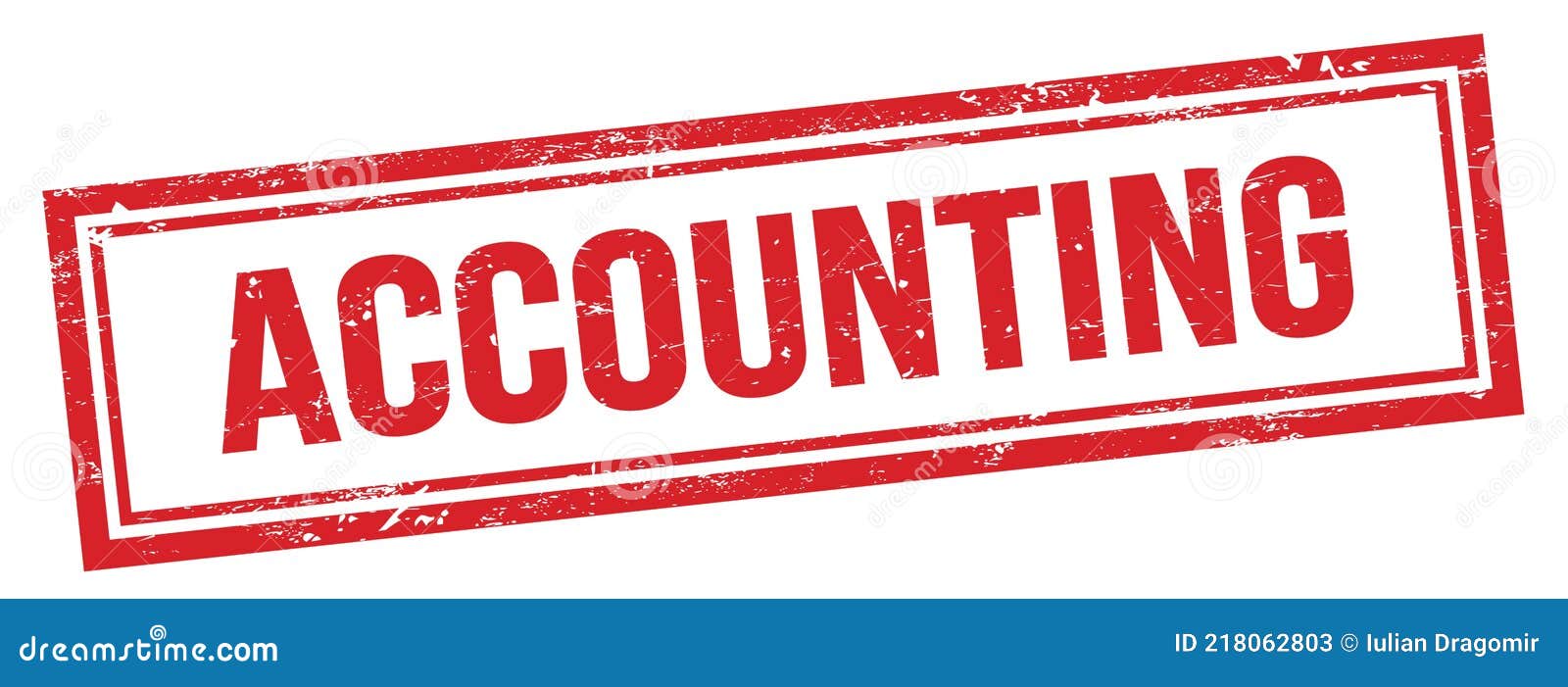 ACCOUNTING Text on Red Grungy Vintage Stamp Stock Illustration ...