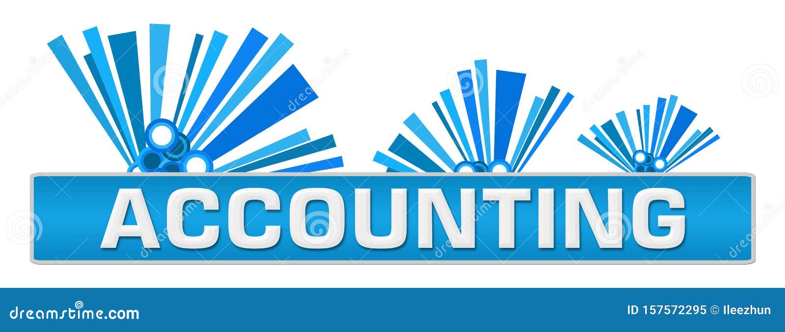 Accounting Blue Abstract Graphics on Top Stock Illustration ...