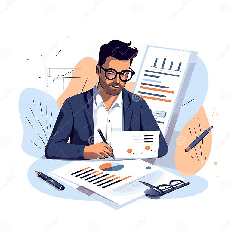 Accounting Vector Flat Minimalistic Isolated Illustration Stock Vector ...