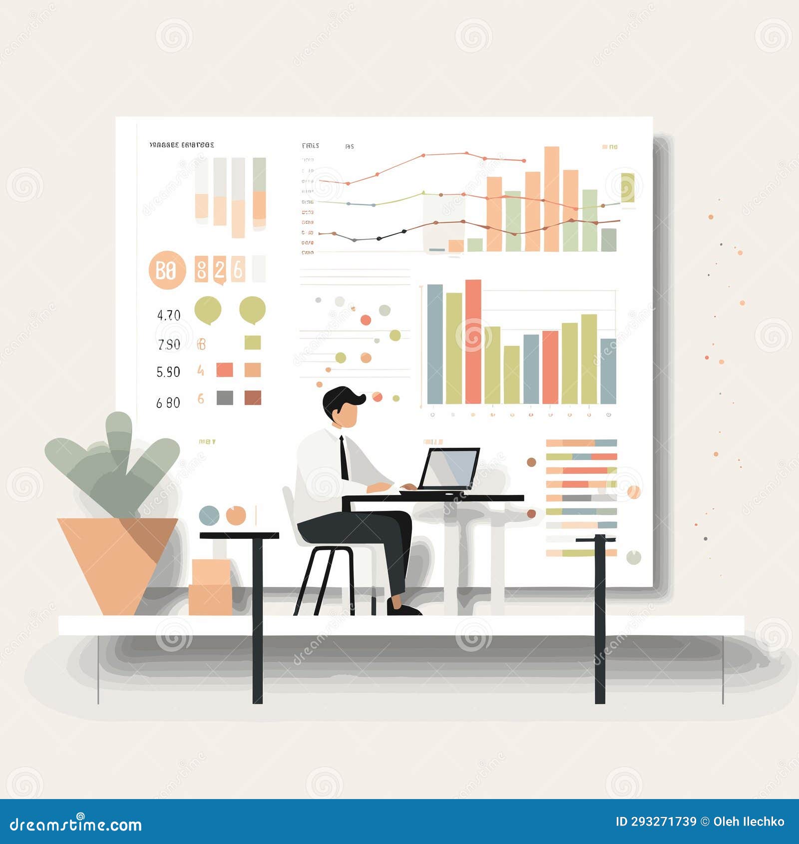 Accounting Vector Flat Minimalistic Isolated Illustration Stock Vector ...