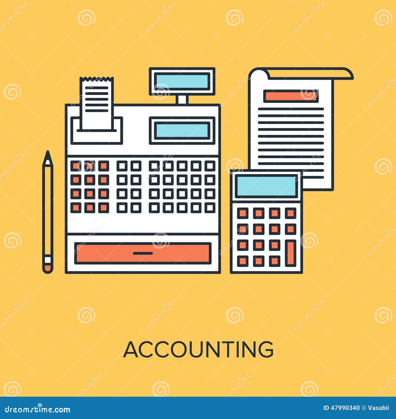 Accounting stock vector. Illustration of global, data - 47990340