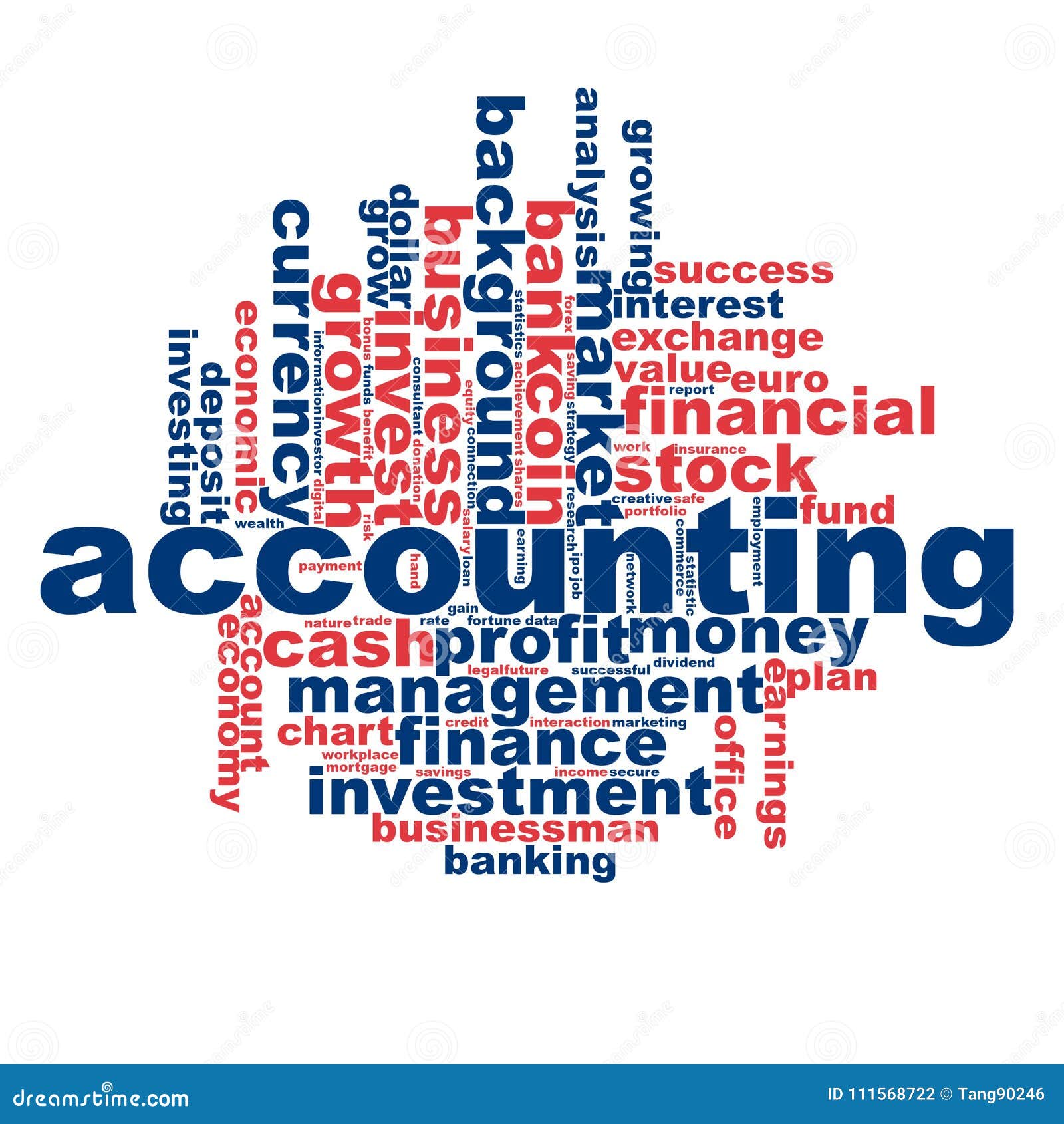 Accounting word cloud stock illustration. Illustration of account ...