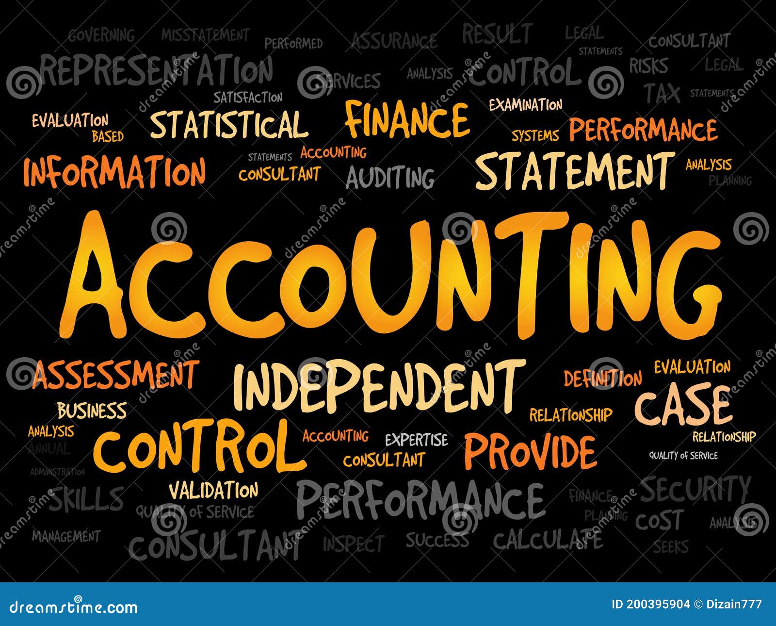 ACCOUNTING Word Cloud Collage Royalty-Free Stock Image | CartoonDealer ...