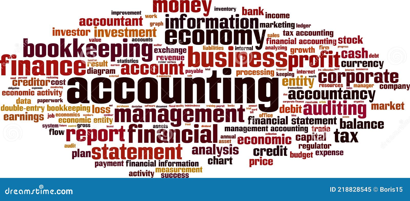 Accounting word cloud stock vector. Illustration of accountancy - 218828545