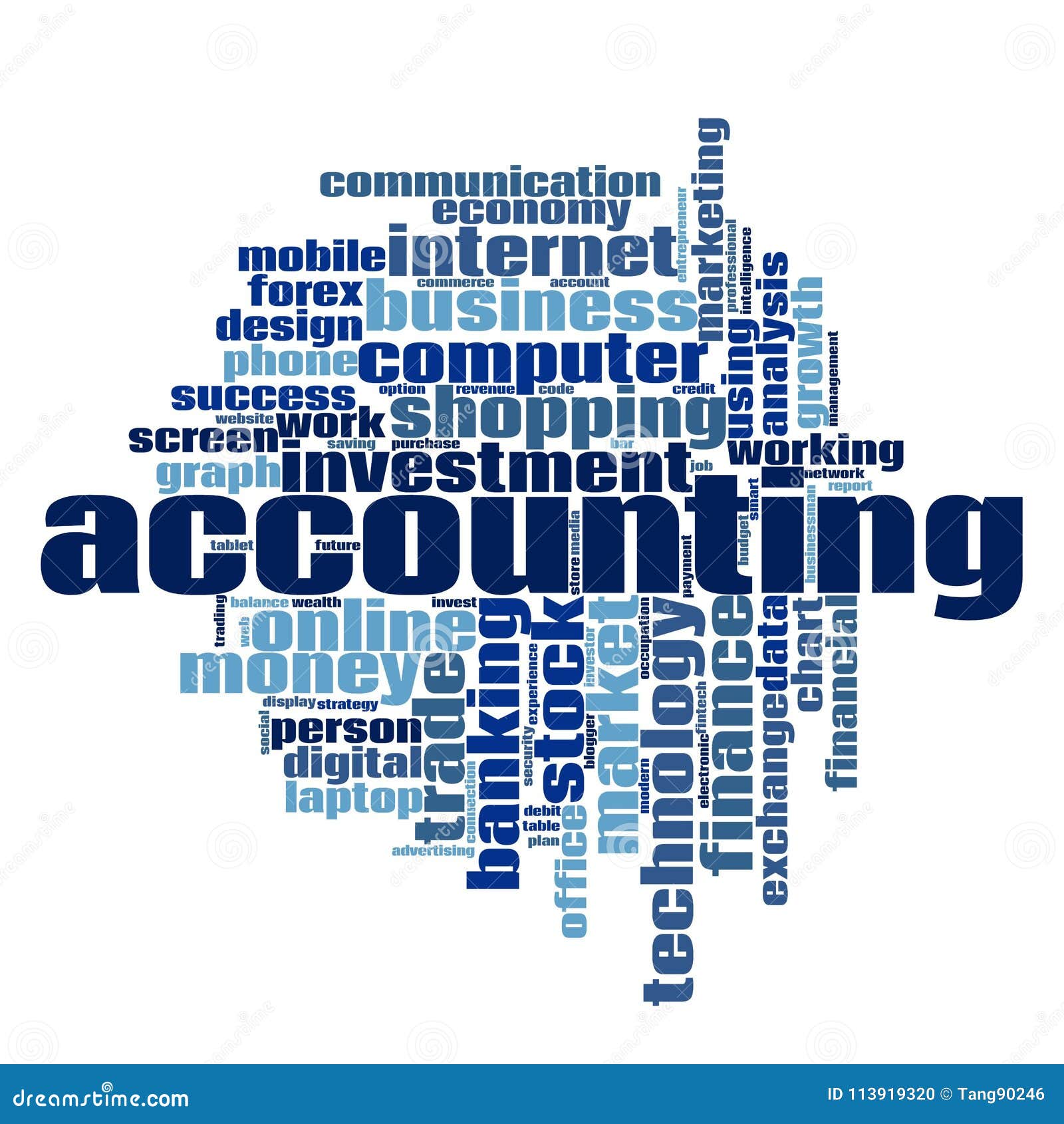 ACCOUNTING Word Cloud Collage Royalty-Free Stock Image | CartoonDealer ...