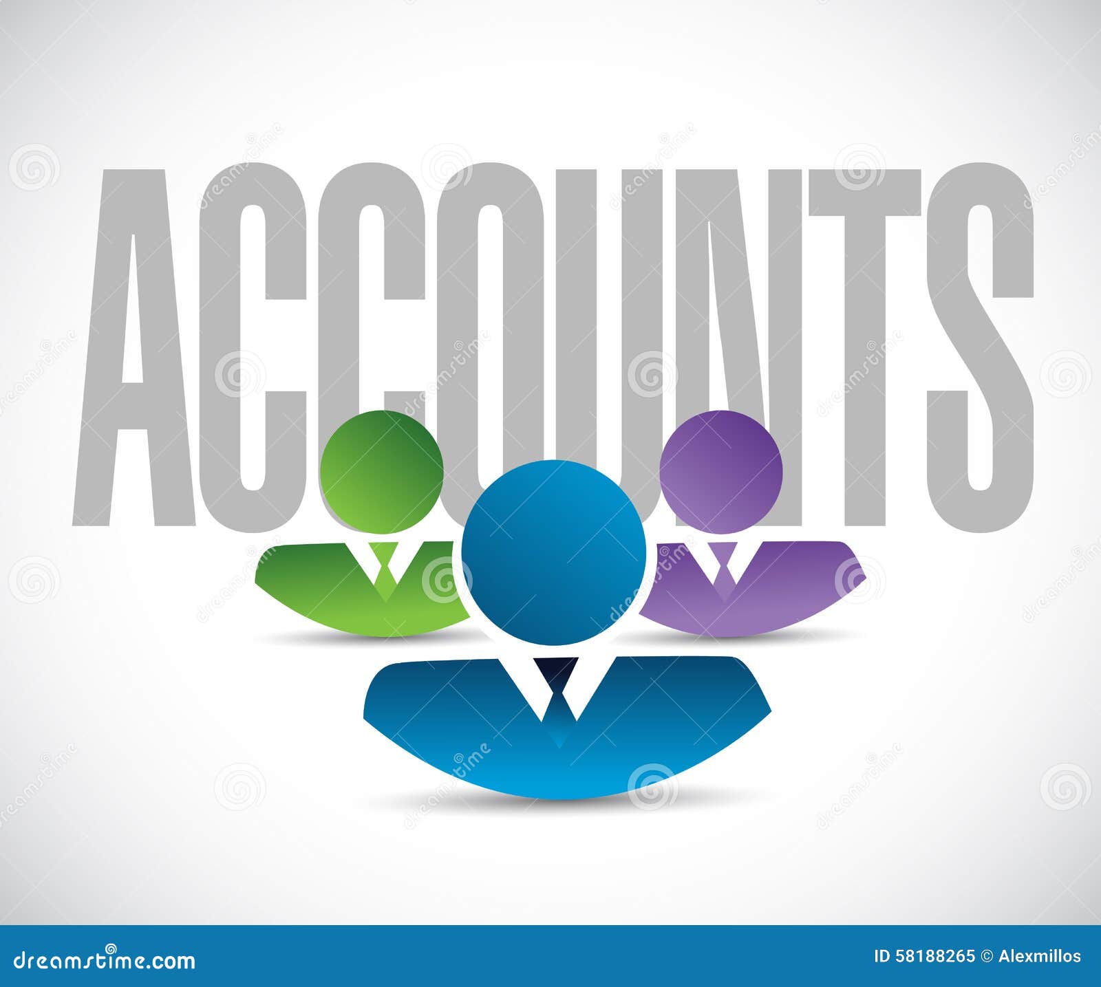 Accounts Team Sign Illustration Design Graphic Stock Illustration ...