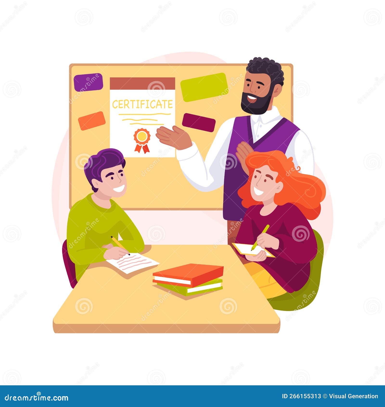 Accredited Curriculum Program Isolated Cartoon Vector Illustration ...
