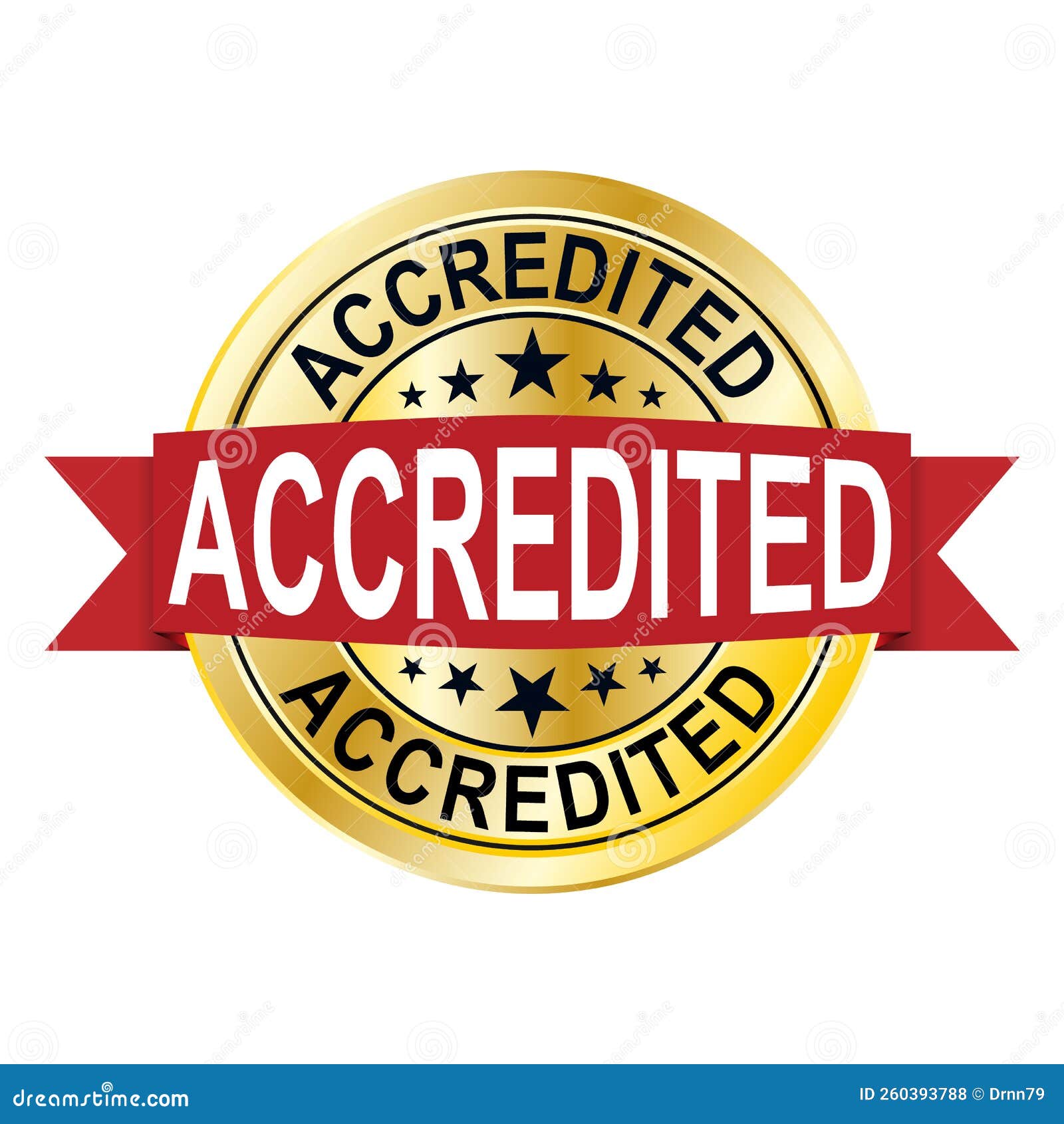 Accredited 3d Gold Badge with RED Ribbon Sticker Button Tag Sign Label ... Accredited 3d Gold Badge with RED Ribbon Sticker Button Tag Sign Label ...