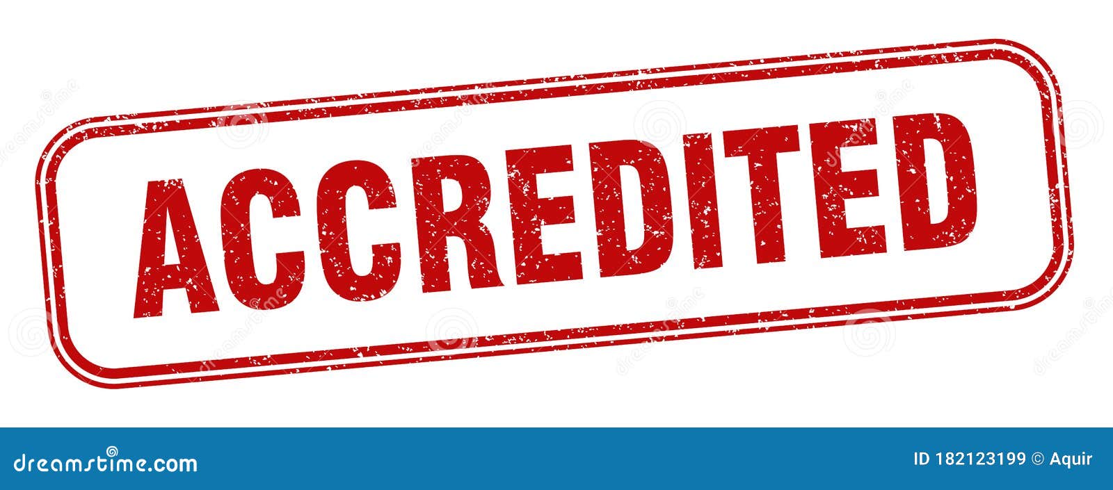 Accredited Stamp. Accredited Square Grunge Sign Stock Vector ...