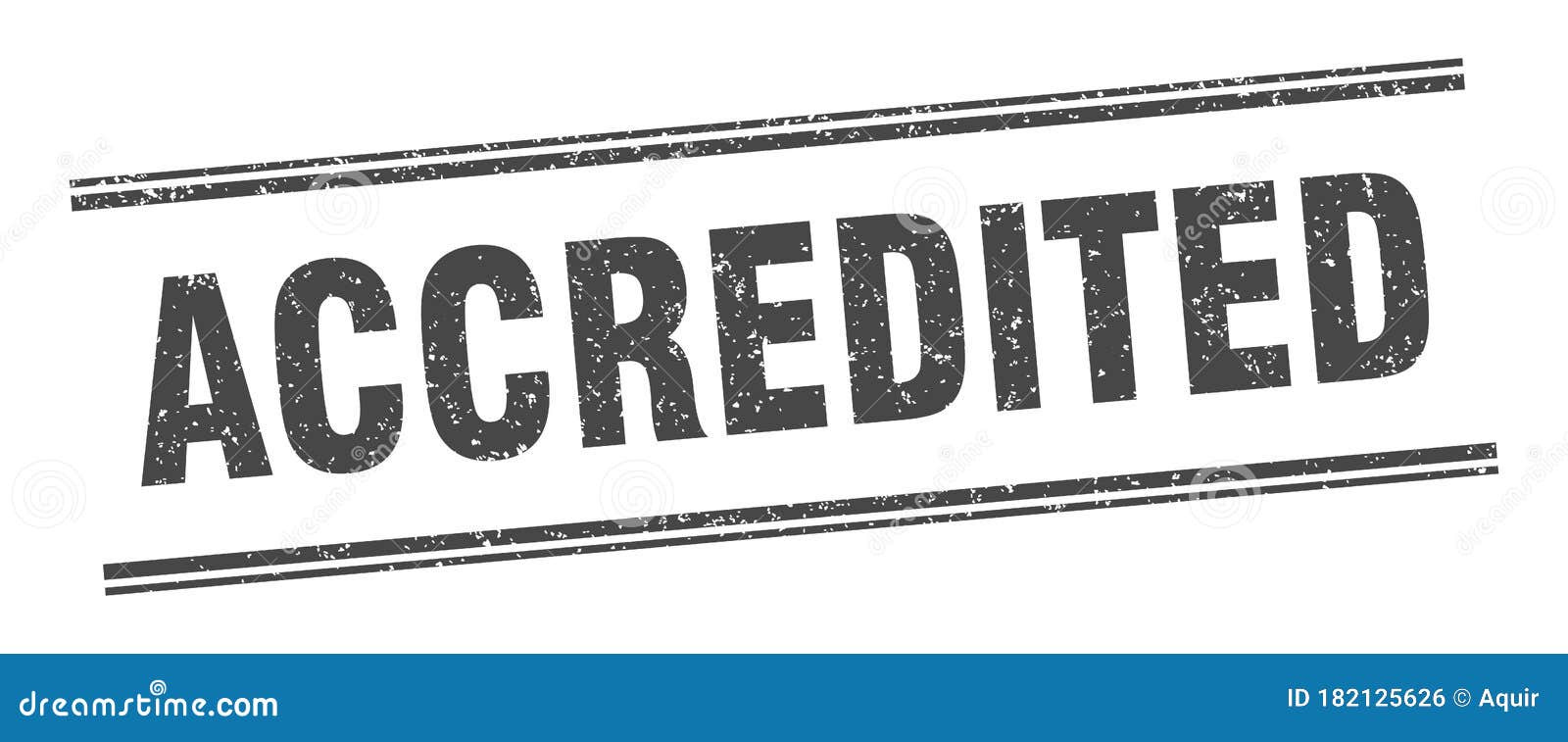 Accredited Stamp. Accredited Square Grunge Sign Stock Vector ...