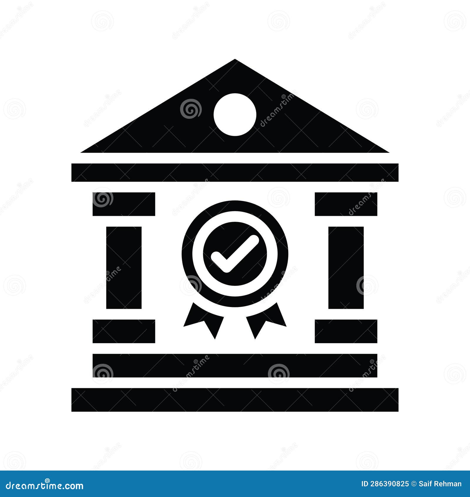 Accredited Vector Solid Icon Style Illustration. EPS 10 File Stock ...