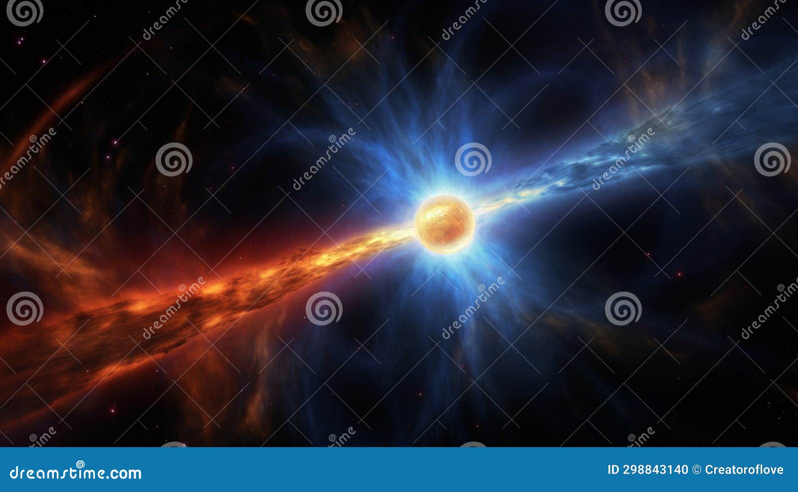 Accretion Disk Of Tiny Debris In The Galaxy Stock Photo | CartoonDealer ...