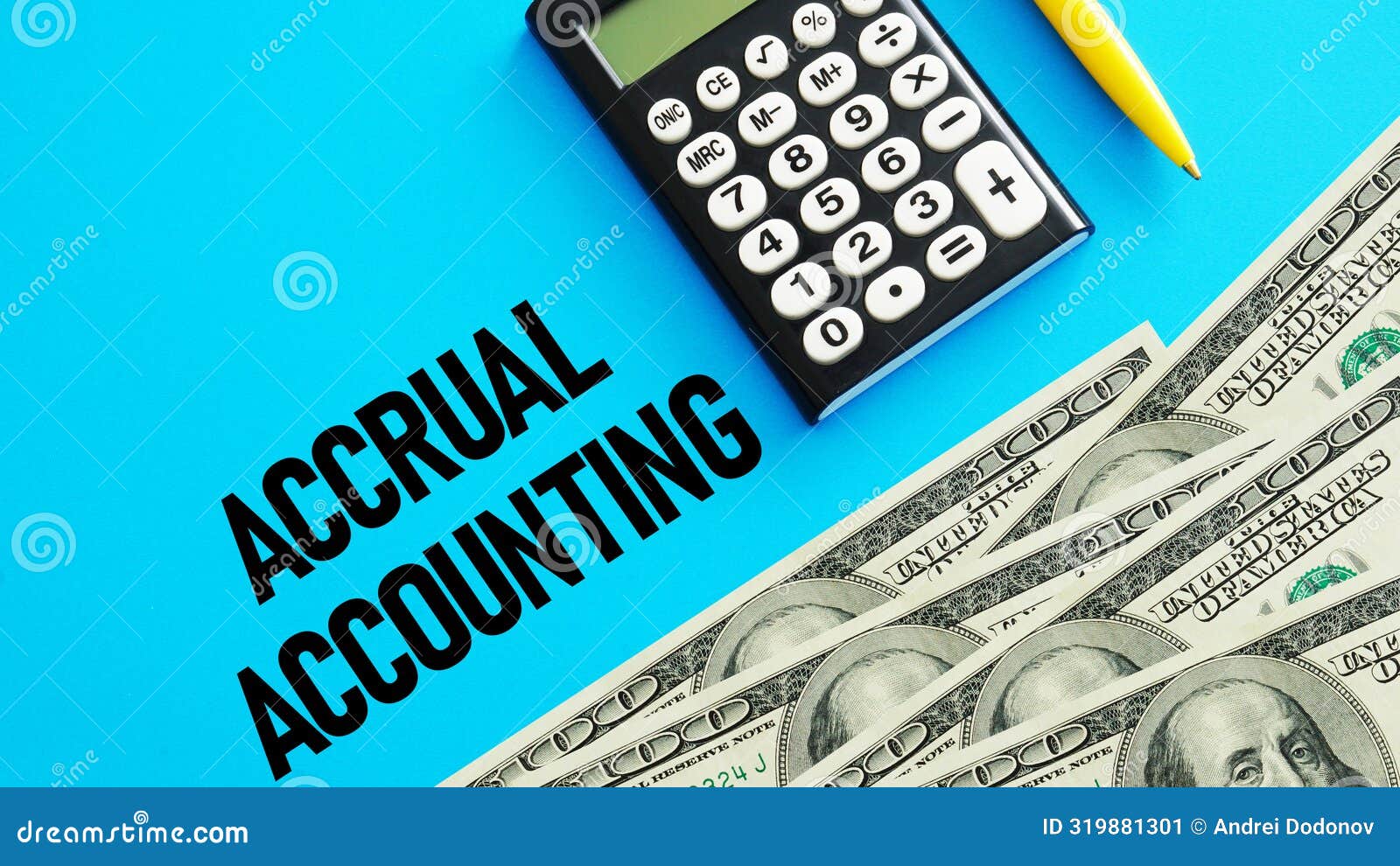 Accrual Accounting is Shown Using the Text Stock Image - Image of ...