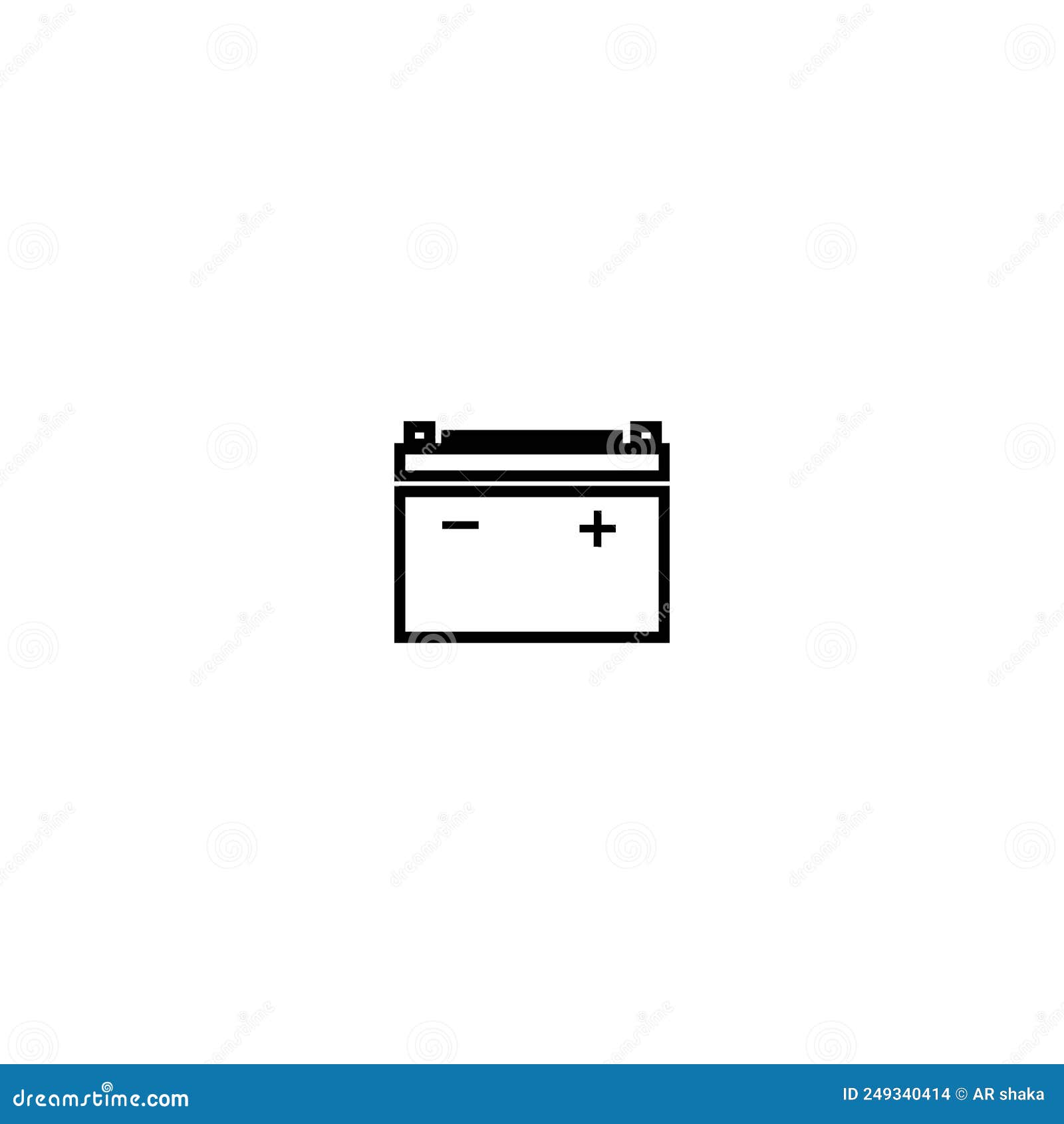 Accu icon logo stock vector. Illustration of vehicle - 249340414