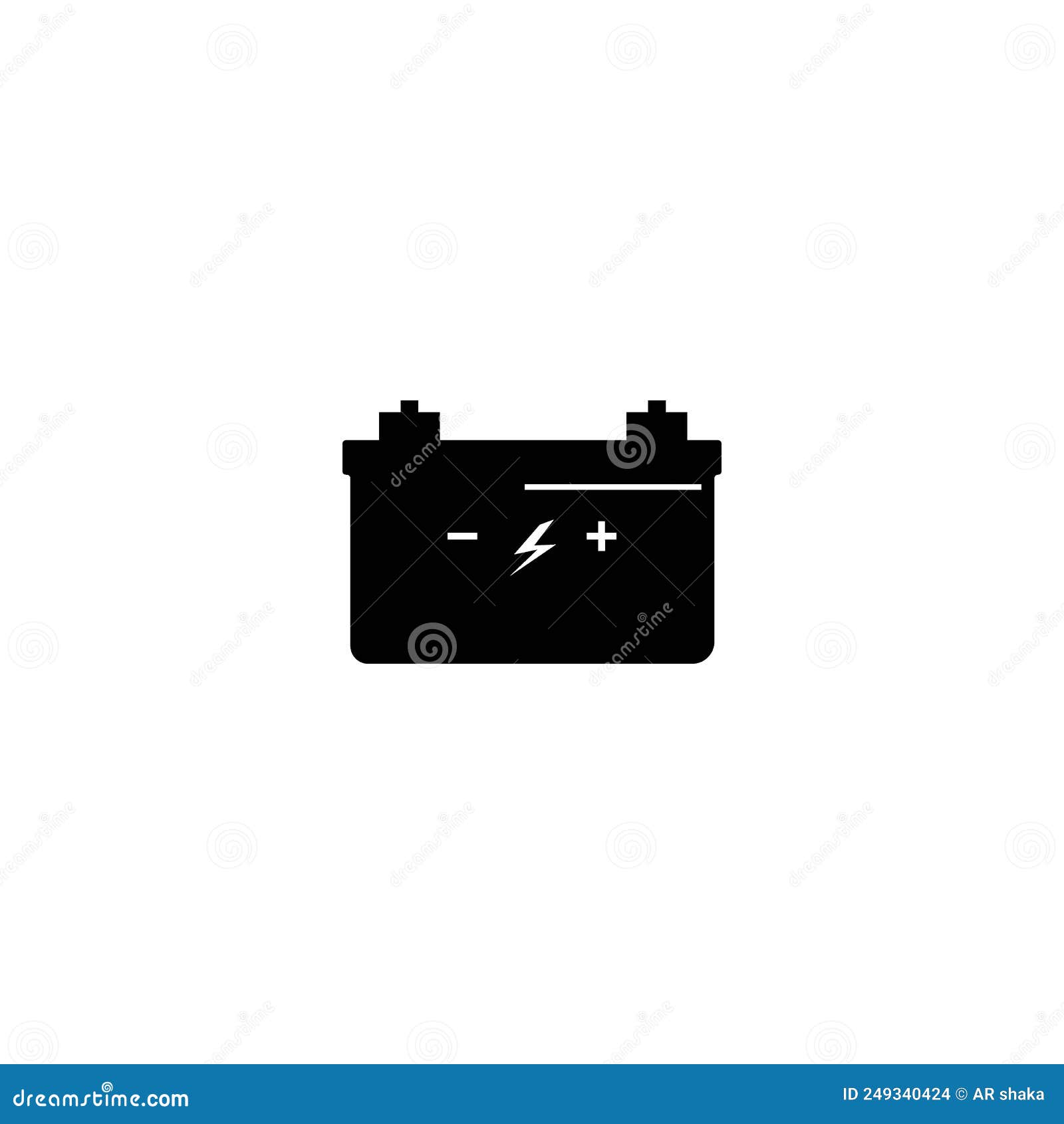 Accu icon logo stock vector. Illustration of vehicle - 249340424