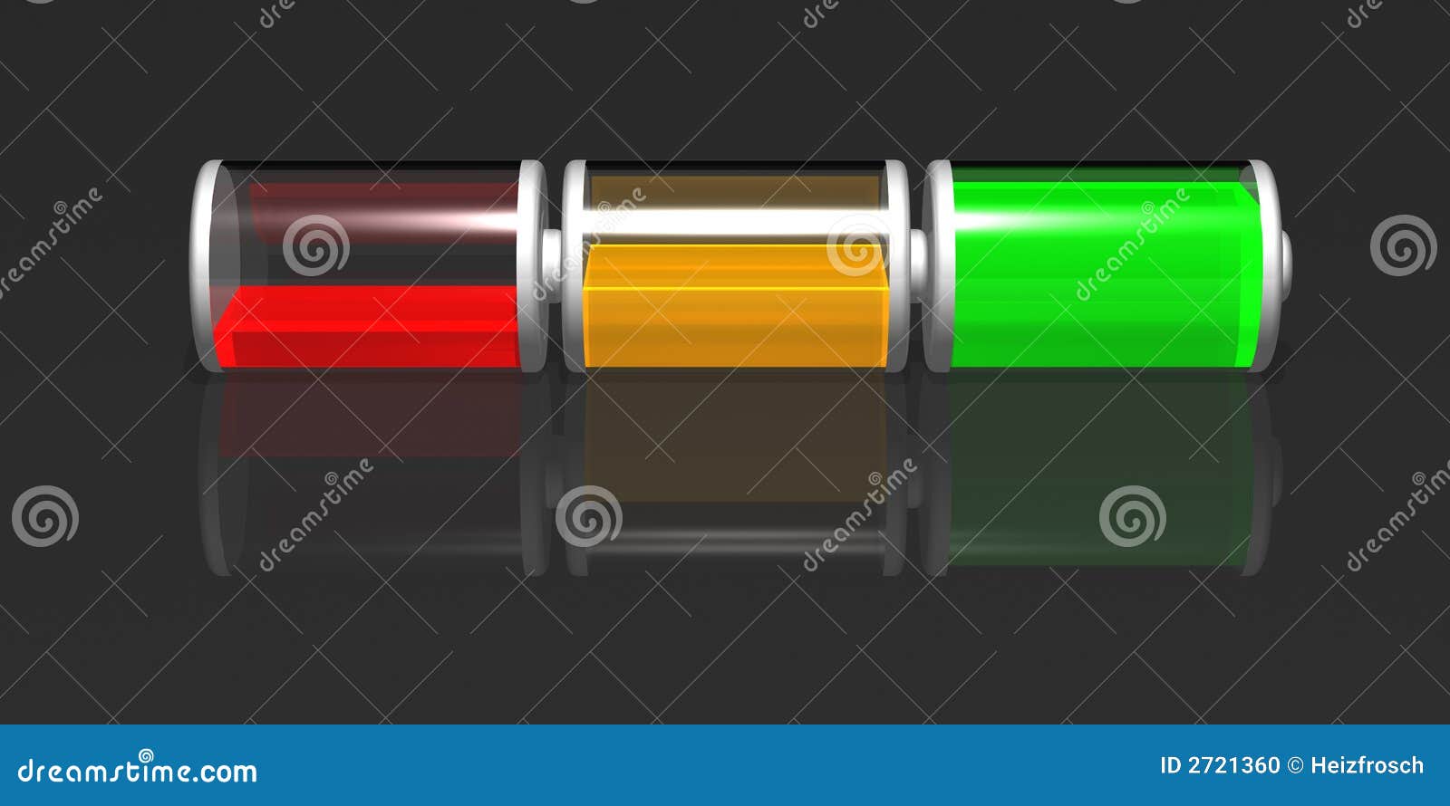 Accu levels stock illustration. Illustration of orange - 2721360