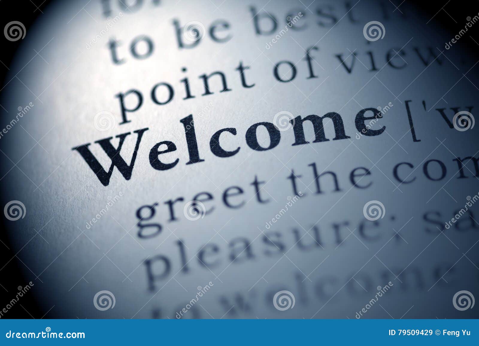 Accueil image stock. Image du bleu, dictionnaire, fermer - 79509429