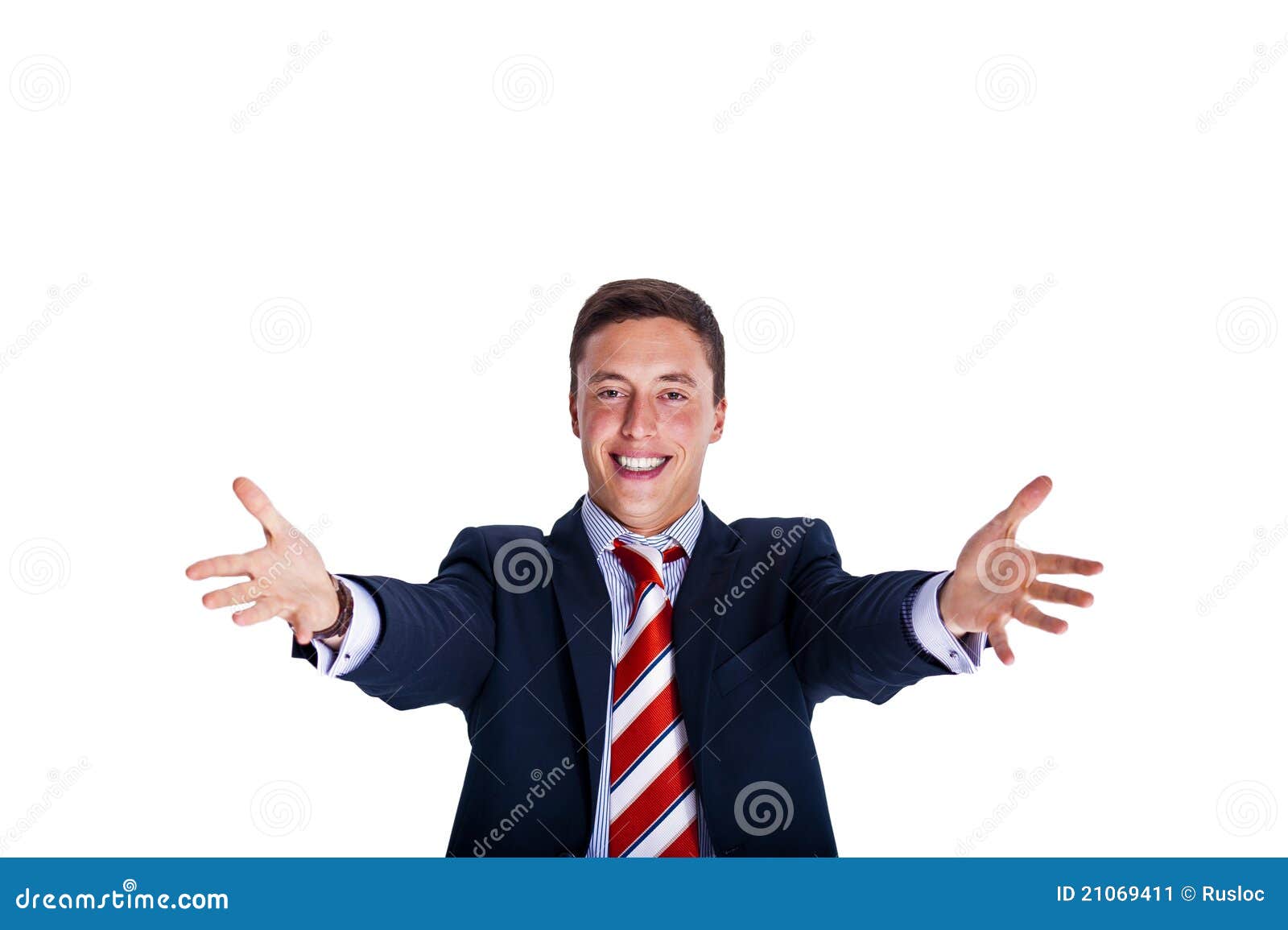 Accueil chaleureux image stock. Image du businessman - 21069411